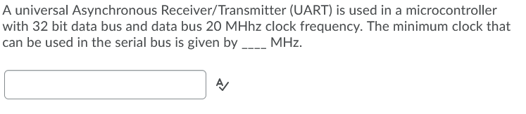 Solved A universal Asynchronous Receiver/Transmitter (UART) | Chegg.com