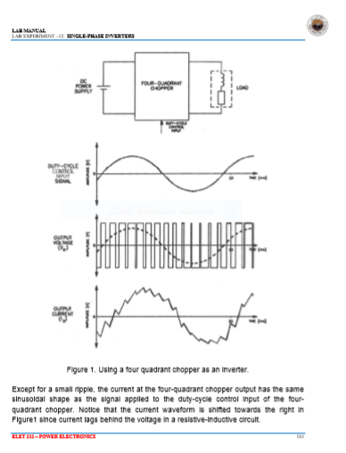 Solved Figure 1. Using a four quadrant chopper as an | Chegg.com