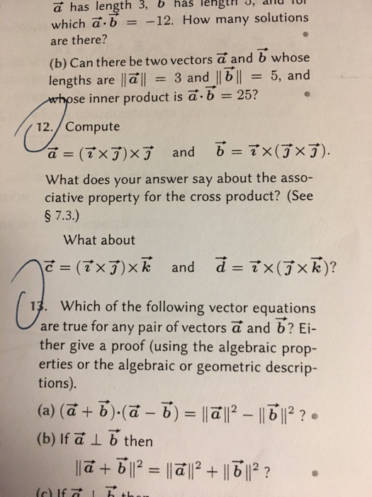 Solved Compute a vector = (i vector times j vector) times j | Chegg.com