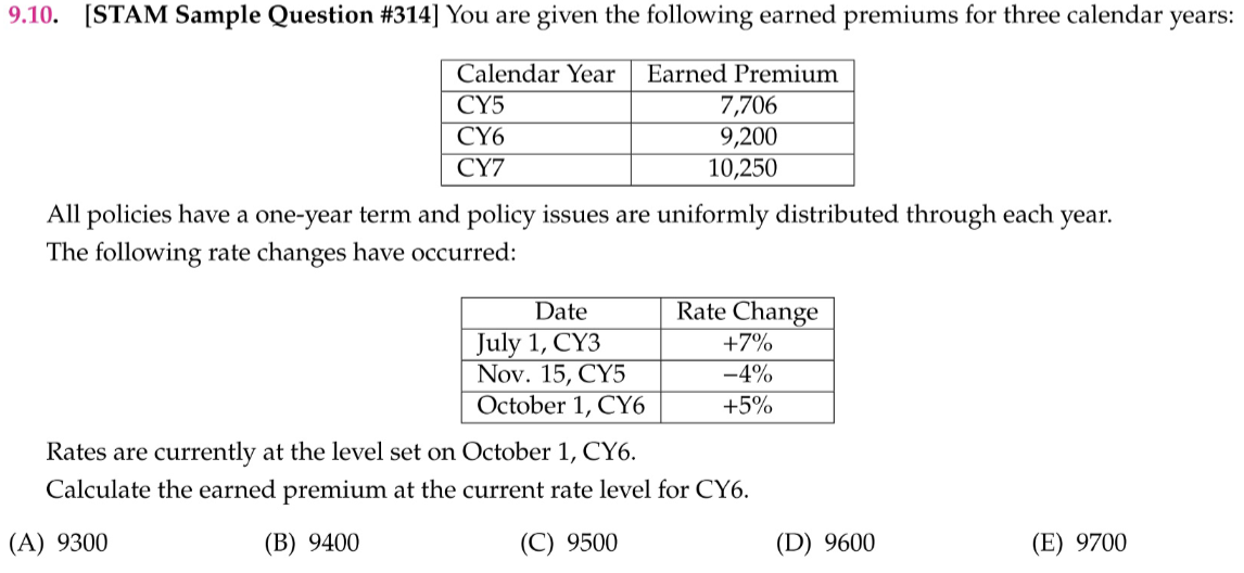 Solved 9.10. [STAM Sample Question #314] You are given the | Chegg.com