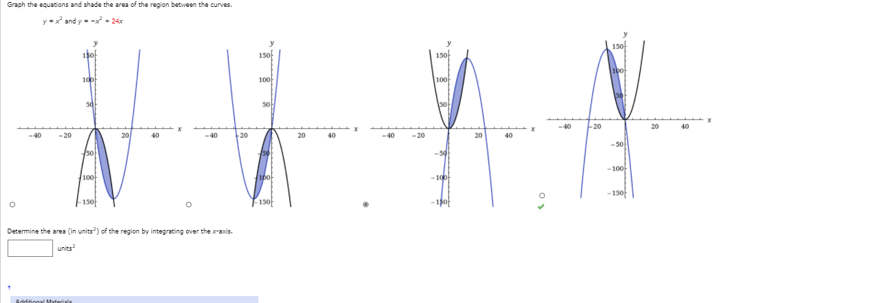 Solved Graph the equations and shade the area of the region | Chegg.com