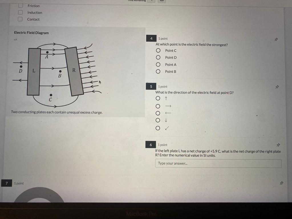 Solved Friction boo Induction Contact Electric Field Diagram | Chegg.com
