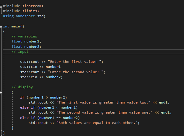 Solved I made a program that detects minimum and maximum | Chegg.com