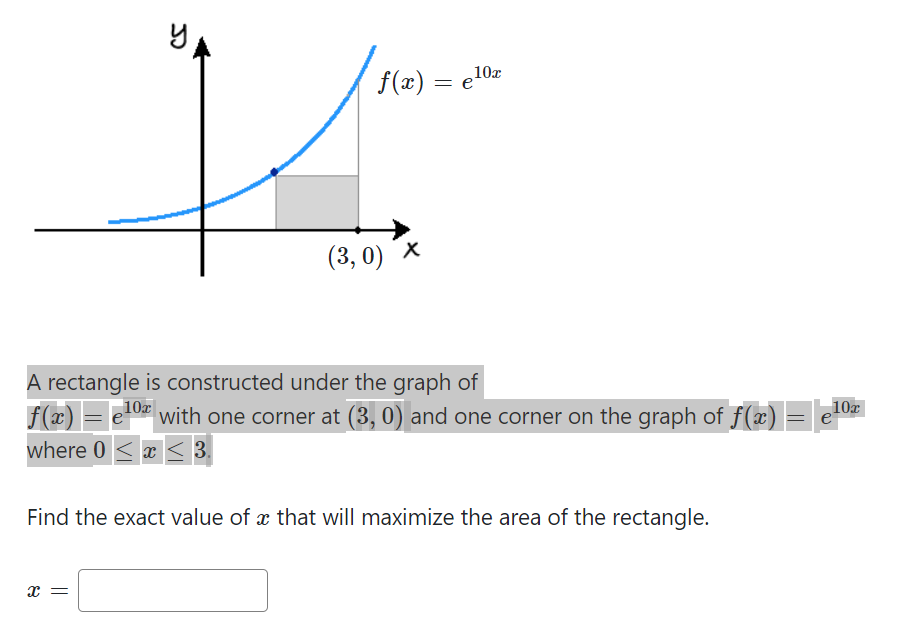 Solved A rectangle is constructed under the graph of | Chegg.com