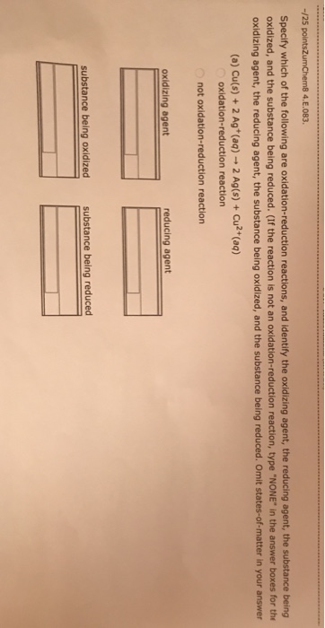 Solved /1 points Classify the type of reaction represented | Chegg.com