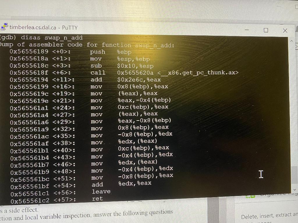 Issue the following commands: (gdb) list | Chegg.com