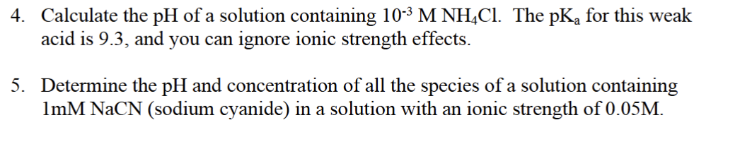 Solved by an EXPERT Calculate the pH of ﻿a solution containing | Chegg.com