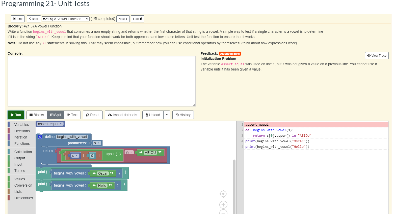 Solved Python 215 A Vowel Function I Am Having 