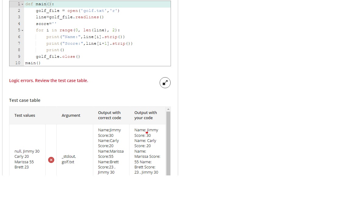 Solved In pythonAssume that a file named golf.txt exists in | Chegg.com