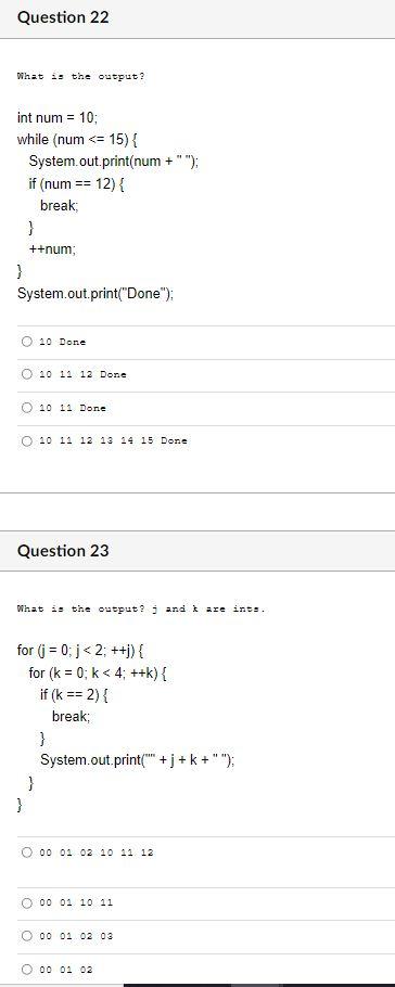 Solved Question 16 What is the output? int x = 18; while (x | Chegg.com