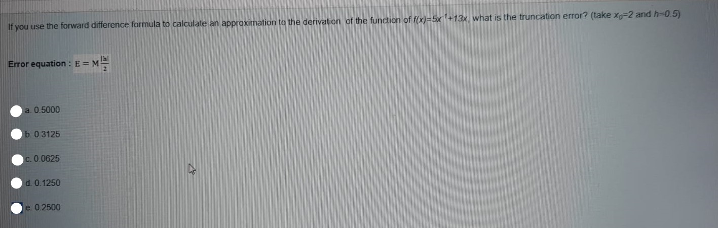 Solved If you use the forward difference formula to | Chegg.com