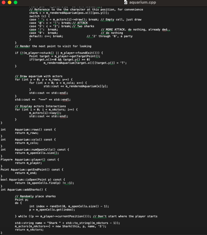 Solved Programming Project 4: Breadth First Finding Nemo | Chegg.com