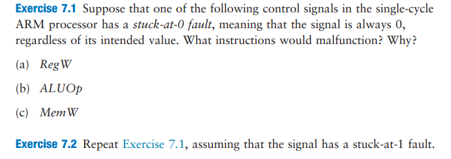 Solved Exercise 7.1 Suppose that one of the following | Chegg.com