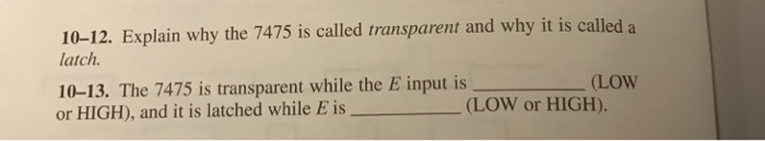 Solved Repeat Problem 10 8 For The G And D Inputs Shown In 