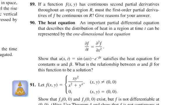 Solved In Space89 If A Function Fx Y Has Continuous