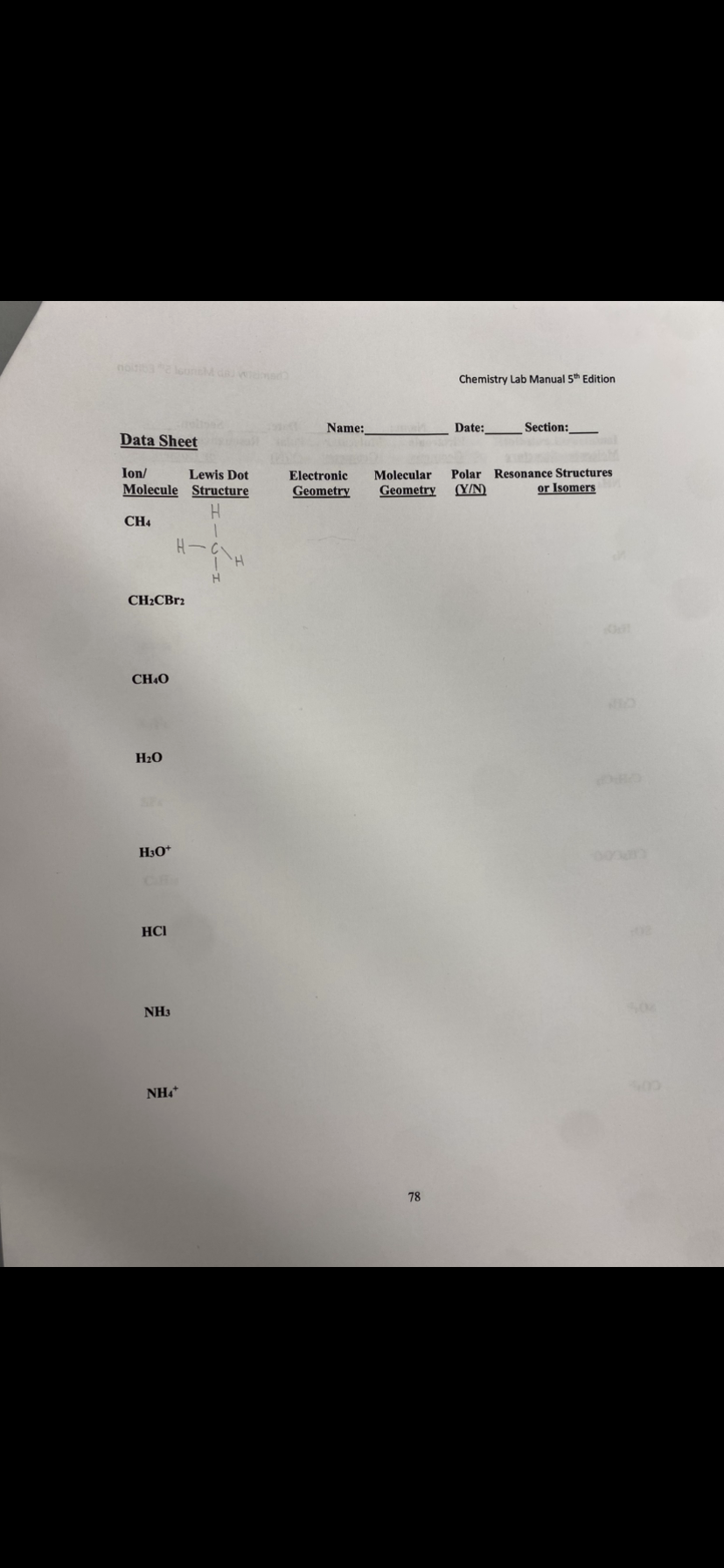 Solved Name Date Section