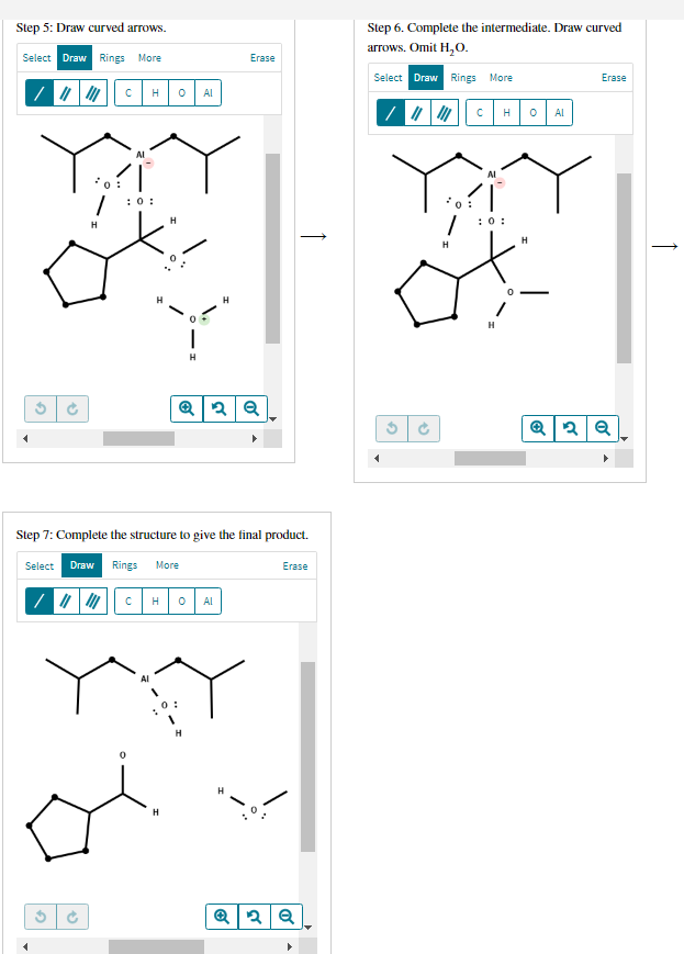 Solved Complete the mechanism for the DIBAL-H | Chegg.com