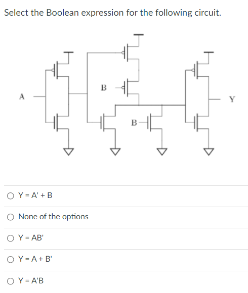 Solved Select the Boolean expression for the following | Chegg.com
