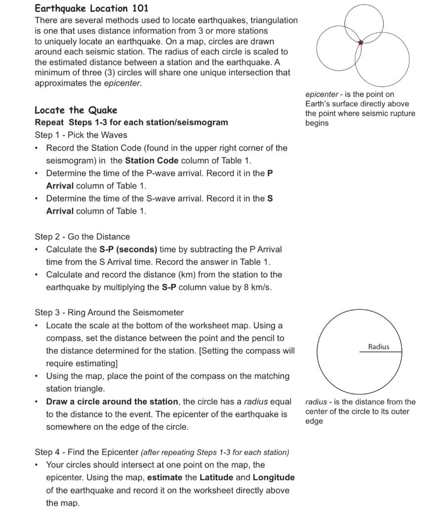 Earthquake Triangulation