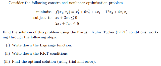 Solved Nonlinear Optimisation ion Please Help Me Solve Chegg
