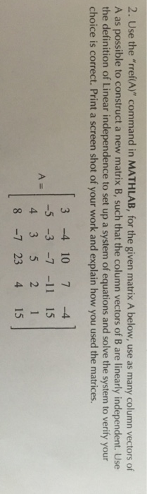 Solved 2. Use the Solved 2. Use the