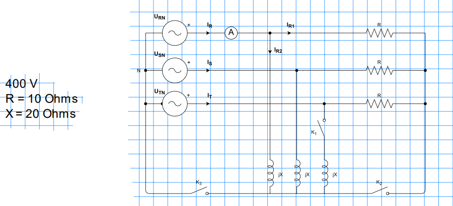 Solved URN IR IR1 R A ww USN TR2 w UTN + 400 V R= 10 Ohms X= | Chegg.com