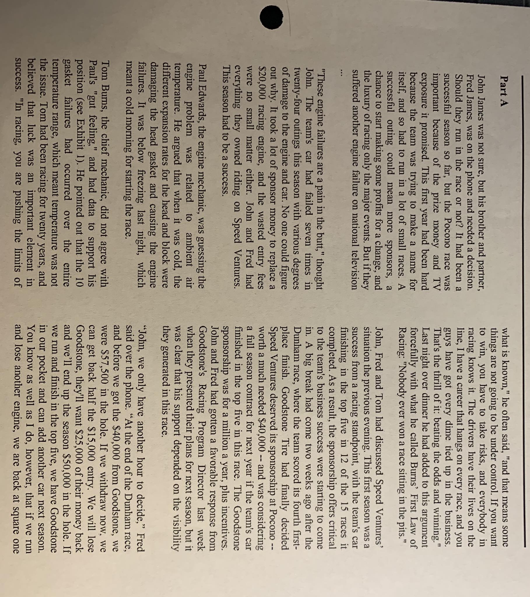 Solved please help with this case write up that is due | Chegg.com