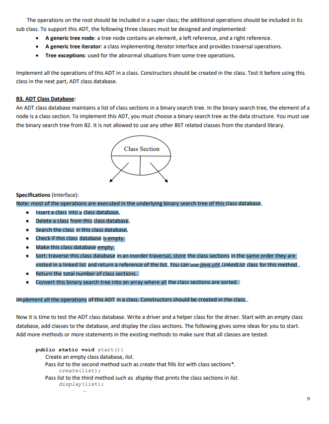 Solved For this project, you will create two ADTs: • A | Chegg.com