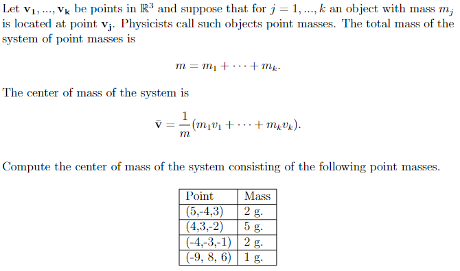 Solved Let v1,…,vk be points in R3 and suppose that for | Chegg.com