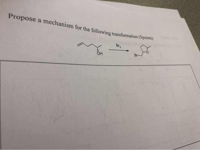 Solved Propose a mechanism for the following transformation | Chegg.com