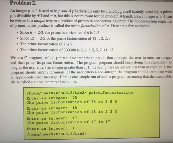 Solved Problem 2 An integer p>1 is said to be prime if p is | Chegg.com