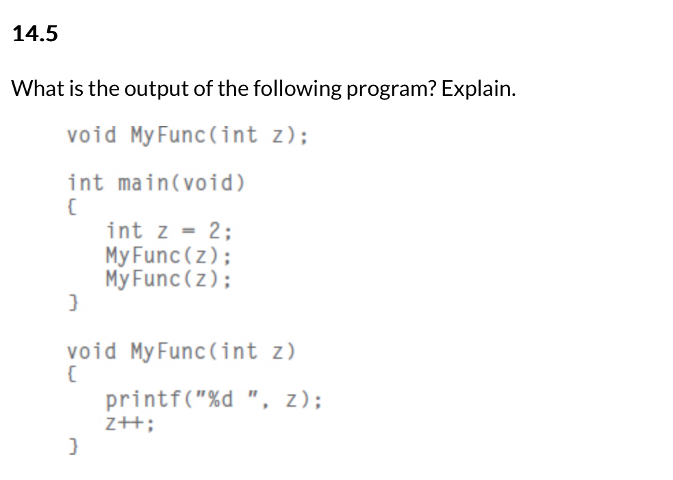 What Is The Output Of The Following Program Explain 