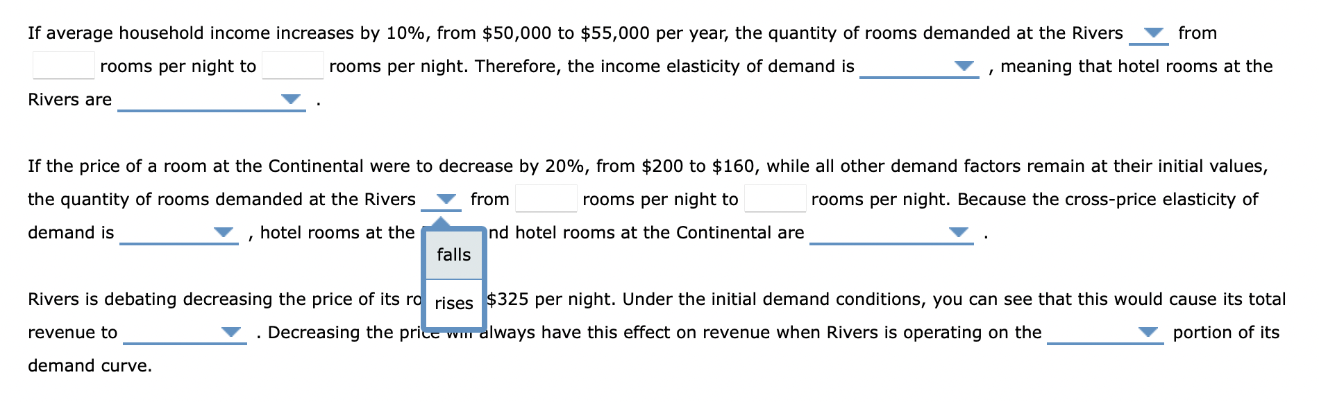Solved If average household income increases by 10%, from | Chegg.com