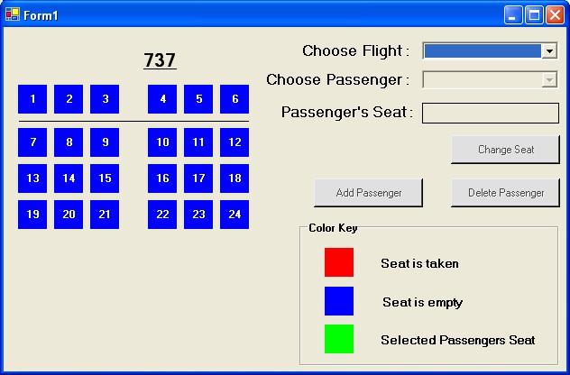 Solved Create an initial GUI for an airline flight | Chegg.com