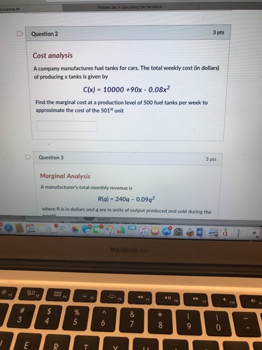 Solved D l Question 2 3 pts Cost analysis A company | Chegg.com