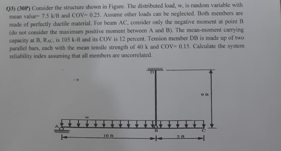 [solved] Q3 30p Consider The Structure Shown In Figure