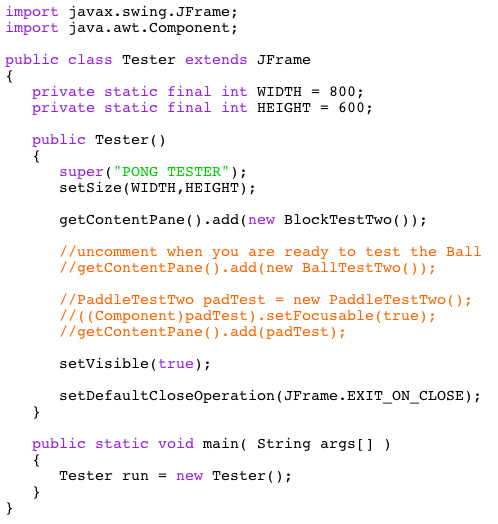 Solved Lab Description Complete the code for the Block class | Chegg.com