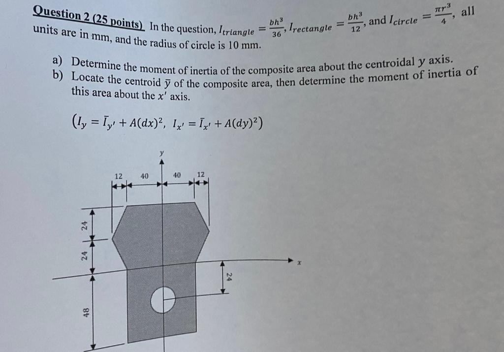 Solved Question 2(25 points) In the question, Itriangle | Chegg.com