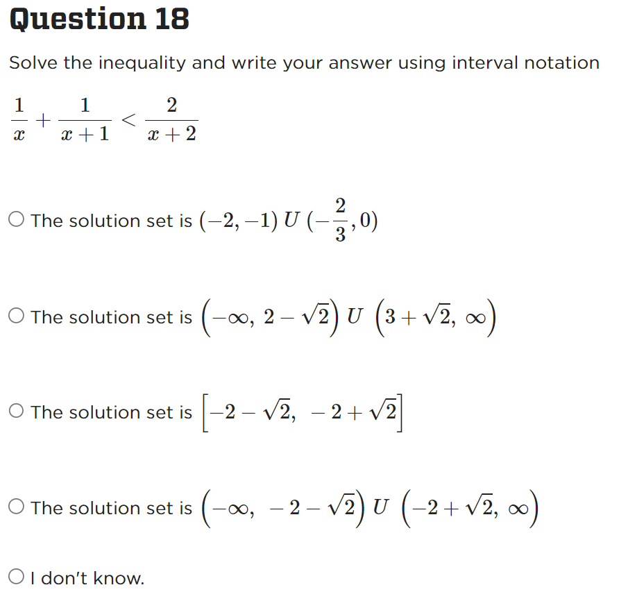 Solved Solve the inequality and write your answer using | Chegg.com