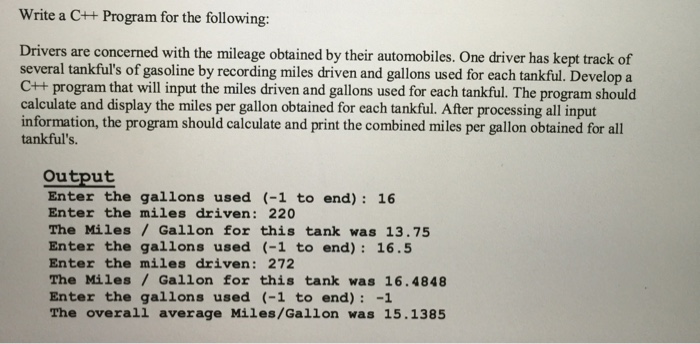 Solved Write a C++ Program for the following: Drivers are | Chegg.com