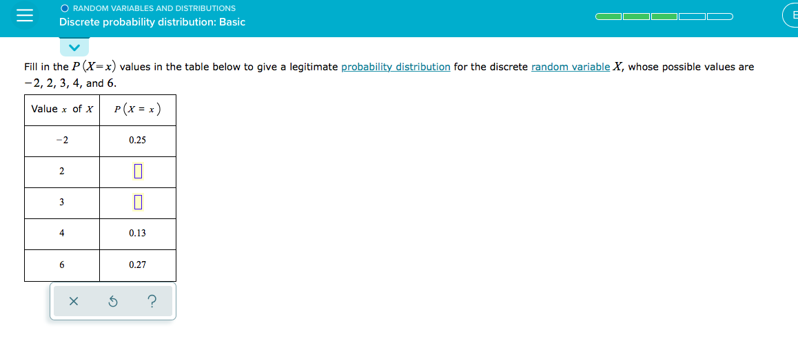 Solved O RANDOM VARIABLES AND DISTRIBUTIONS Discrete | Chegg.com