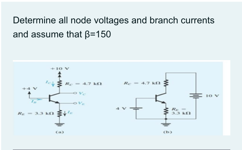 Solved Determine all node voltages and branch currents and | Chegg.com