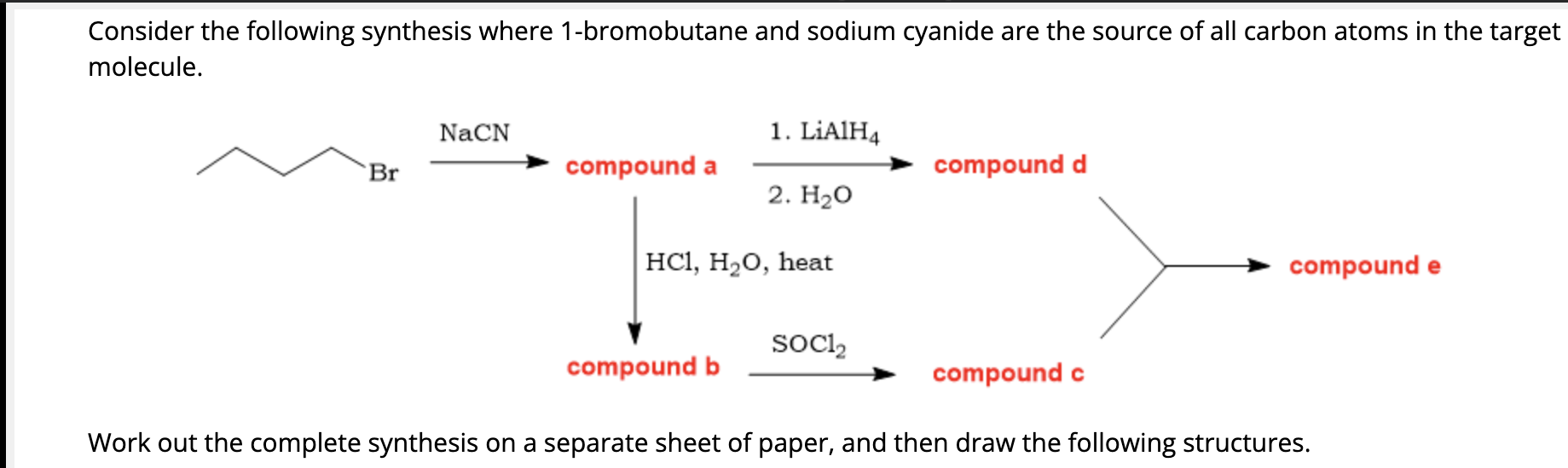Solved Consider the following synthesis where 1-bromobutane | Chegg.com Solved Consider the following synthesis where 1-bromobutane | Chegg.com
