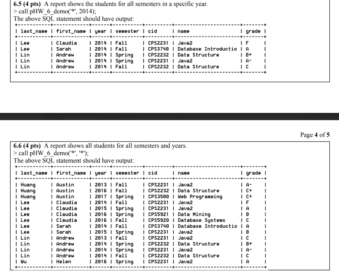 Solved Part II: Write Stored Routines for the Registrar's | Chegg.com Solved Part II: Write Stored Routines for the Registrar's | Chegg.com