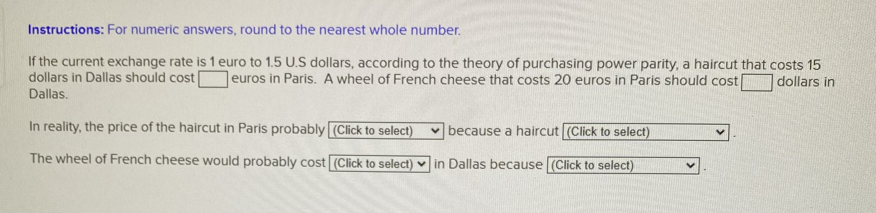 Solved Instructions: For numeric answers, round to the | Chegg.com