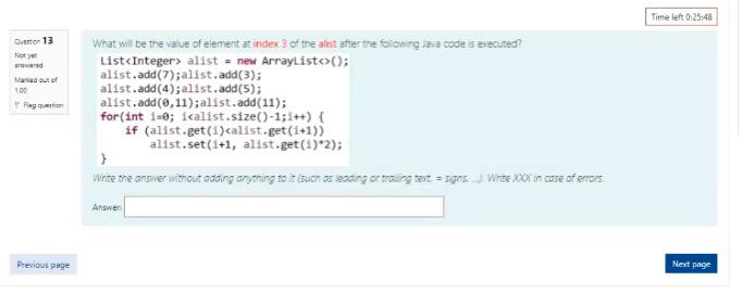 Solved Time left 0:16:27 Question 19 Not yet answered Marked | Chegg.com