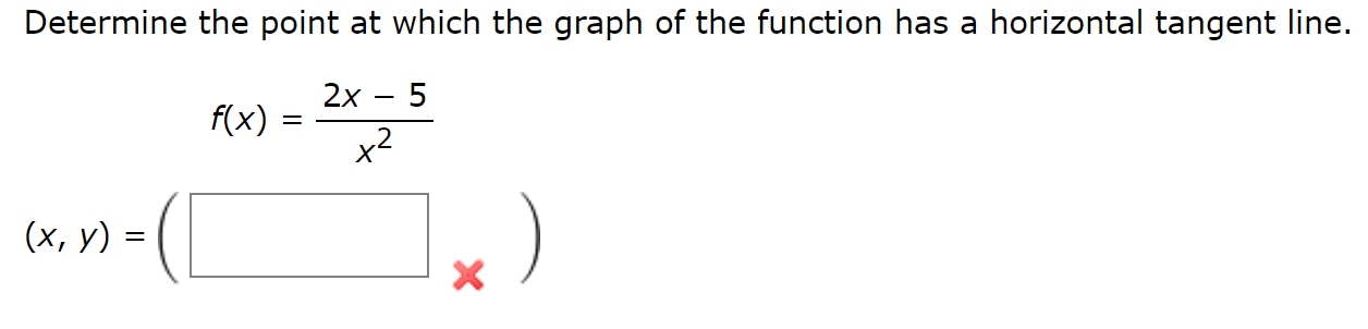 Solved Determine the point at which the graph of the | Chegg.com