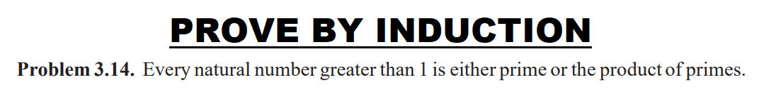 Solved PROVE BY INDUCTION Problem 3.14. Every natural number | Chegg.com