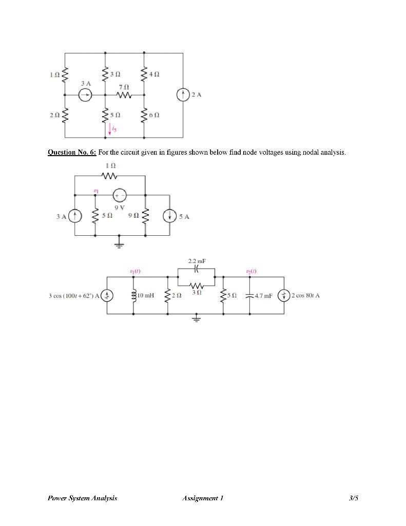 Solved For the first circuit given below, find i5 and solve | Chegg.com