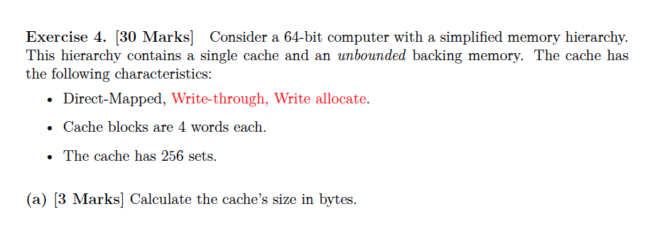 Solved I need help understanding how to calculate cache size | Chegg.com